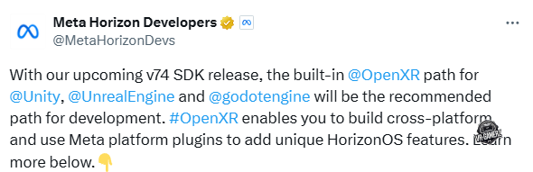 Meta recommande OpenXR pour le développement sur Meta Quest - VR-gamerz.fr